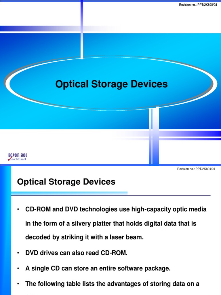 15 Optical Storage Devices | PDF