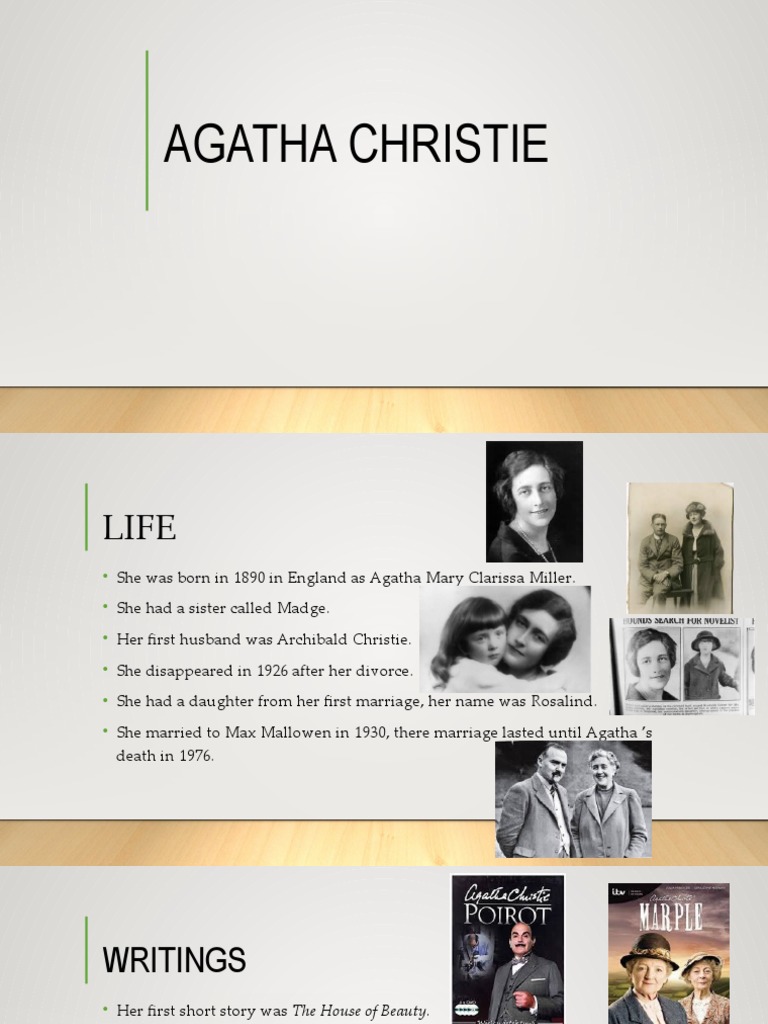 Agatha Christie's Life & Works | PDF