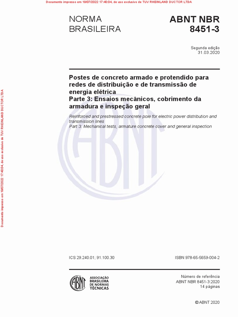 Abnt NBR 8451 - 3 | PDF