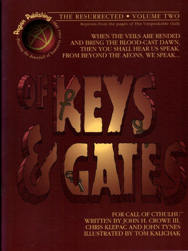 CoC 5e - 1920s - Adv - The Resurrected II - Of Keys & Gates | PDF
