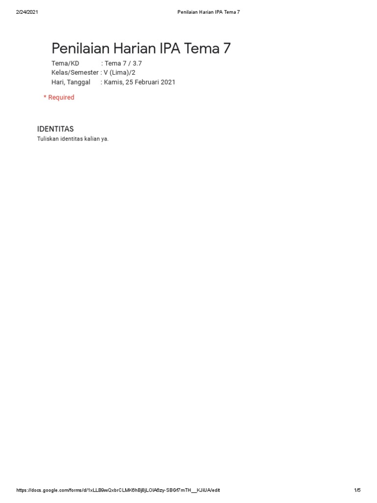 IPA Tema 7 - Google Forms | PDF