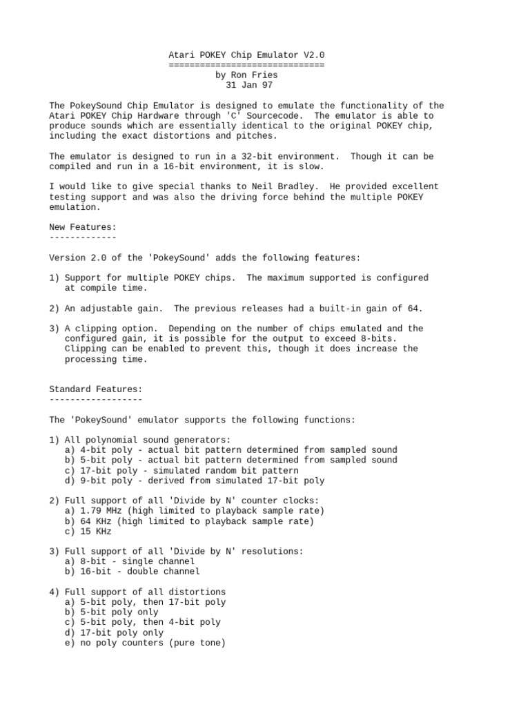 Pokey | PDF | Electrical Engineering | Computer Architecture