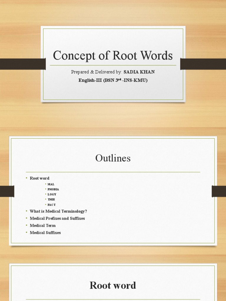 Root Words | PDF