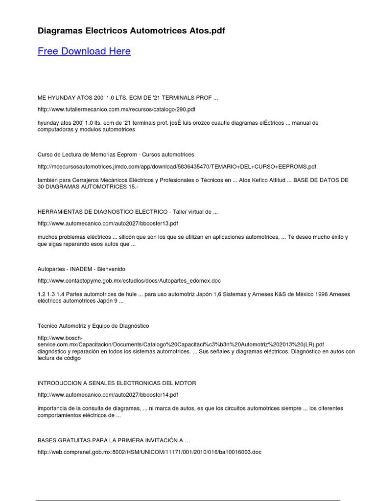 Diagramas Electricos Automotrices Diagramas Electricos Automotrices | PDF