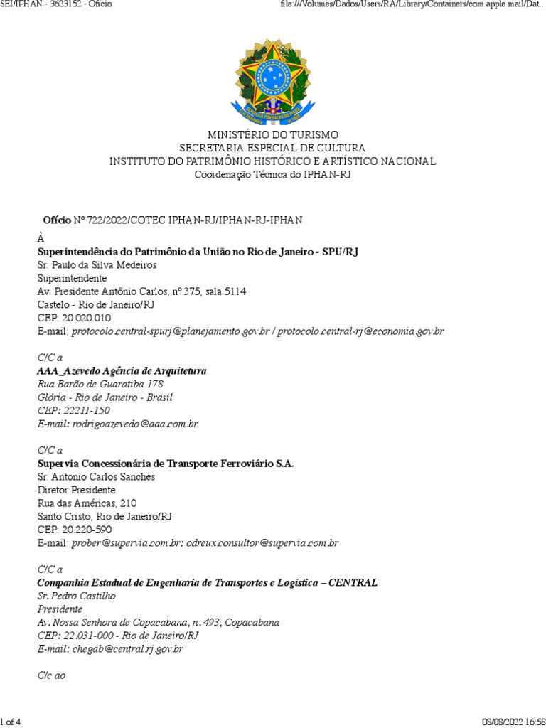 Sei Iphan | PDF | Rio de Janeiro | Brasil