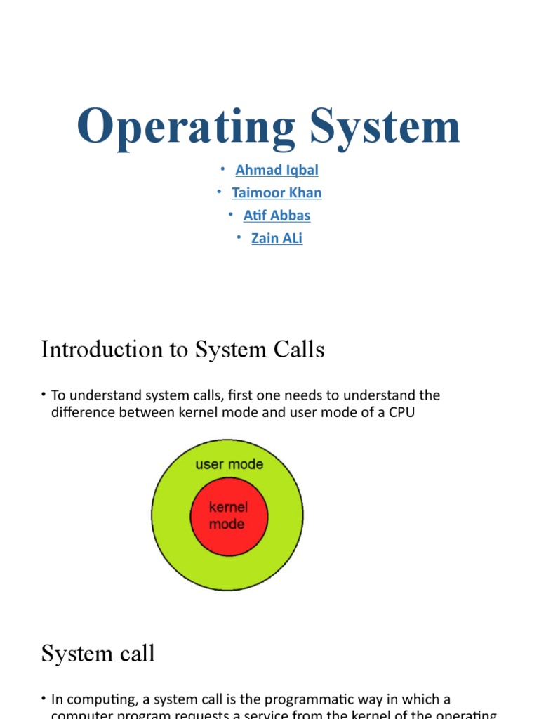 Operating System | PDF