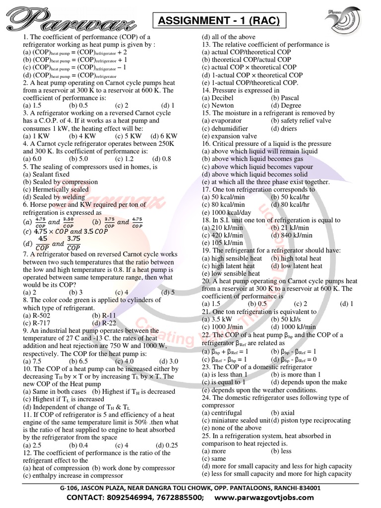 Rac 1 | PDF | Heat Pump | Heat