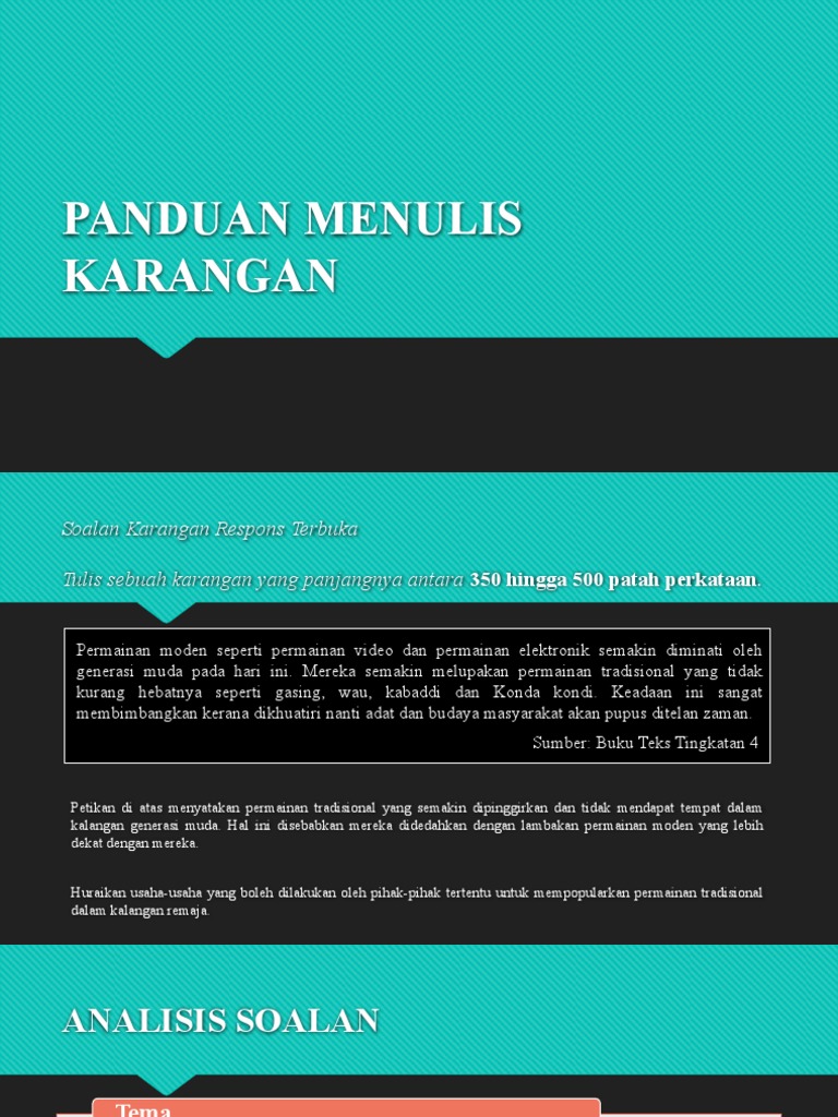 Panduan Menulis Karangan | PDF