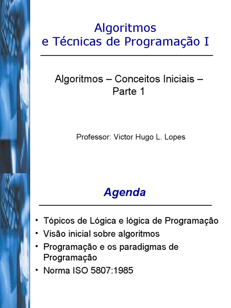 Aula 2 - Algoritmos - Conceitos Iniciais - Parte 1 | PDF
