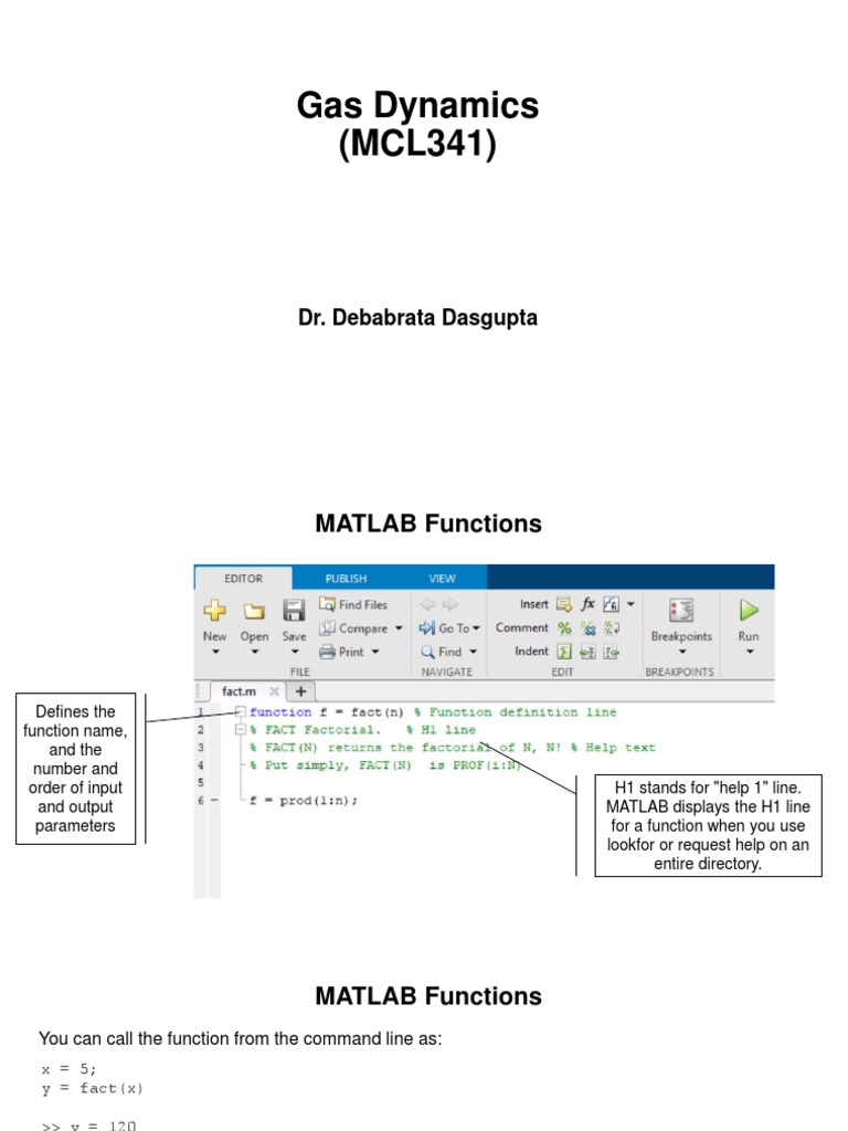 Lab 2 - Isentropic Flows | PDF | Function (Mathematics) | Matlab