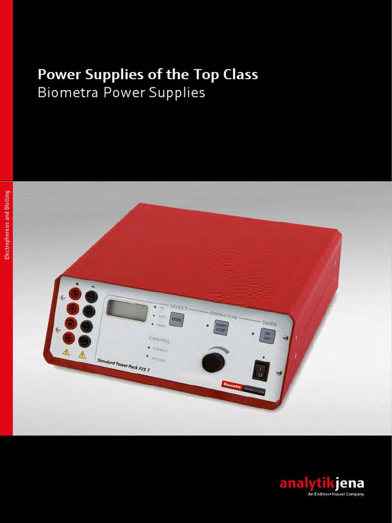 Analytik Jena Biometra Power Supply Brochure | PDF | Gel ...