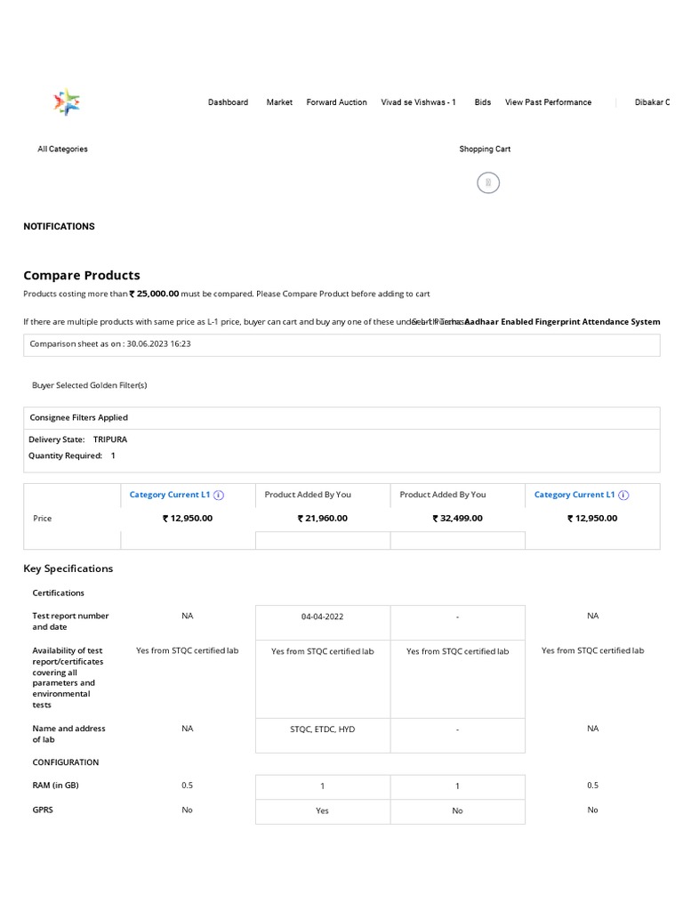 comparison biometric | PDF