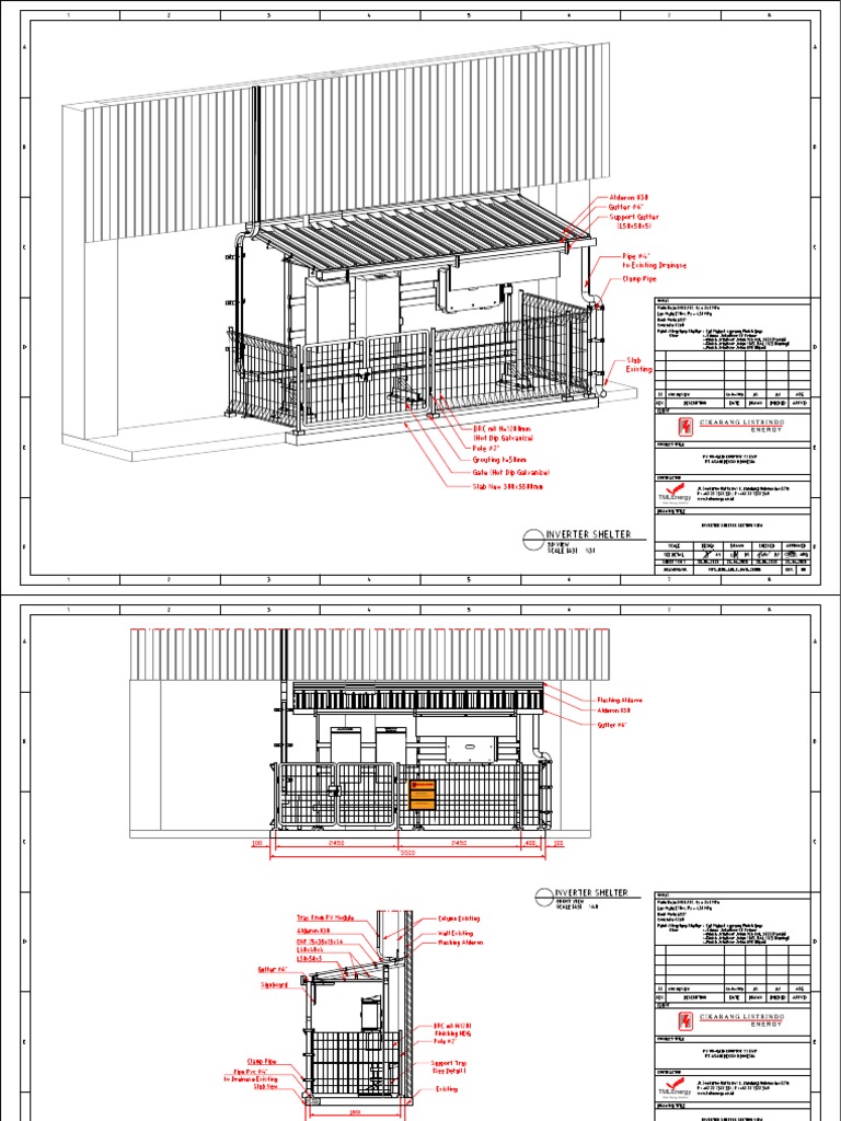 MPS-IE05-ADI-C-DWG-23003 - REV 00 - Inverter Shelter Section View | PDF