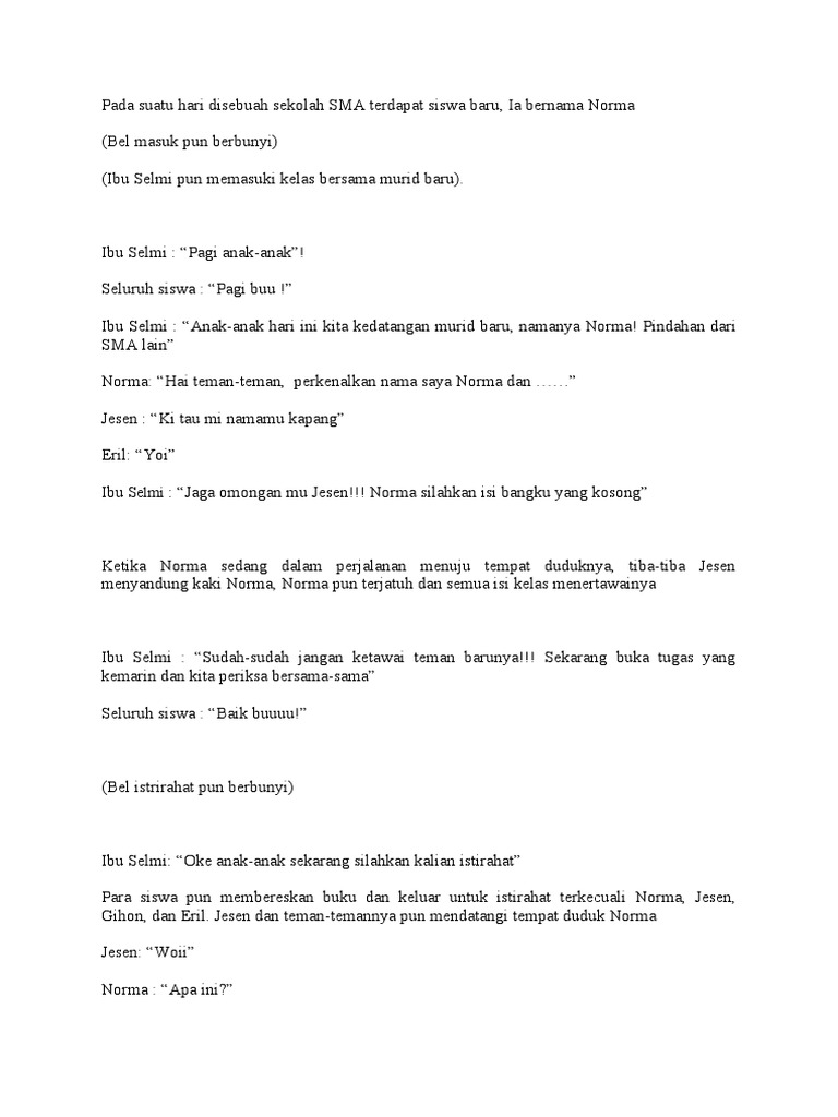 Naskah Drama Bully | PDF