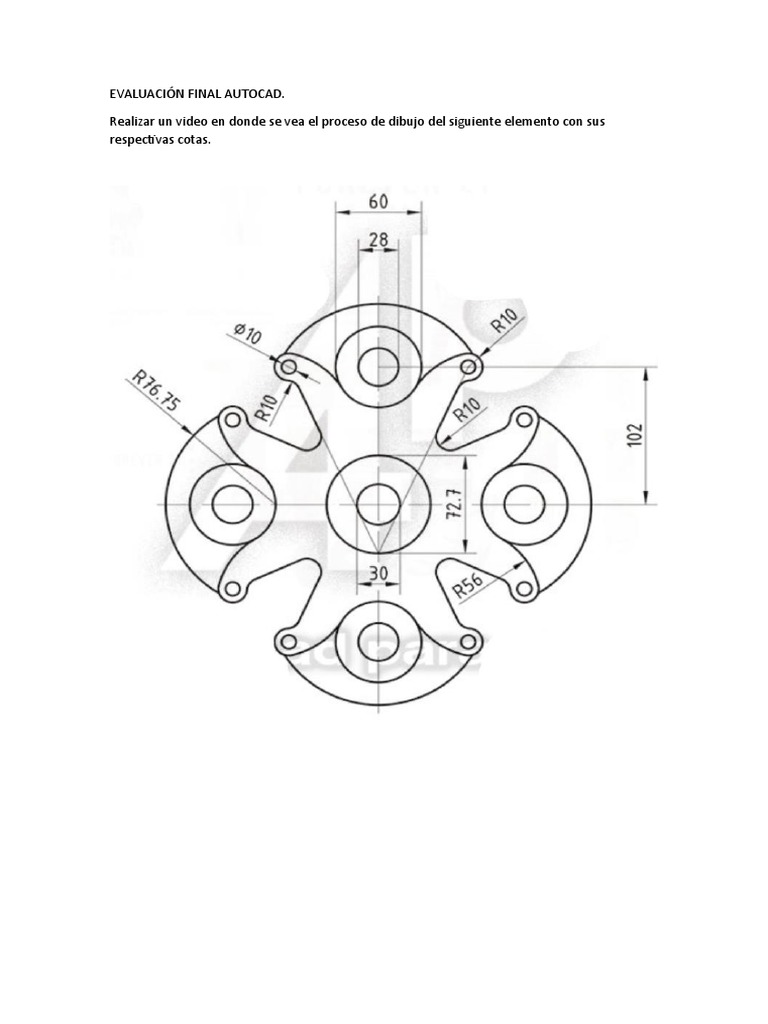 Evaluación Final Autocad | PDF