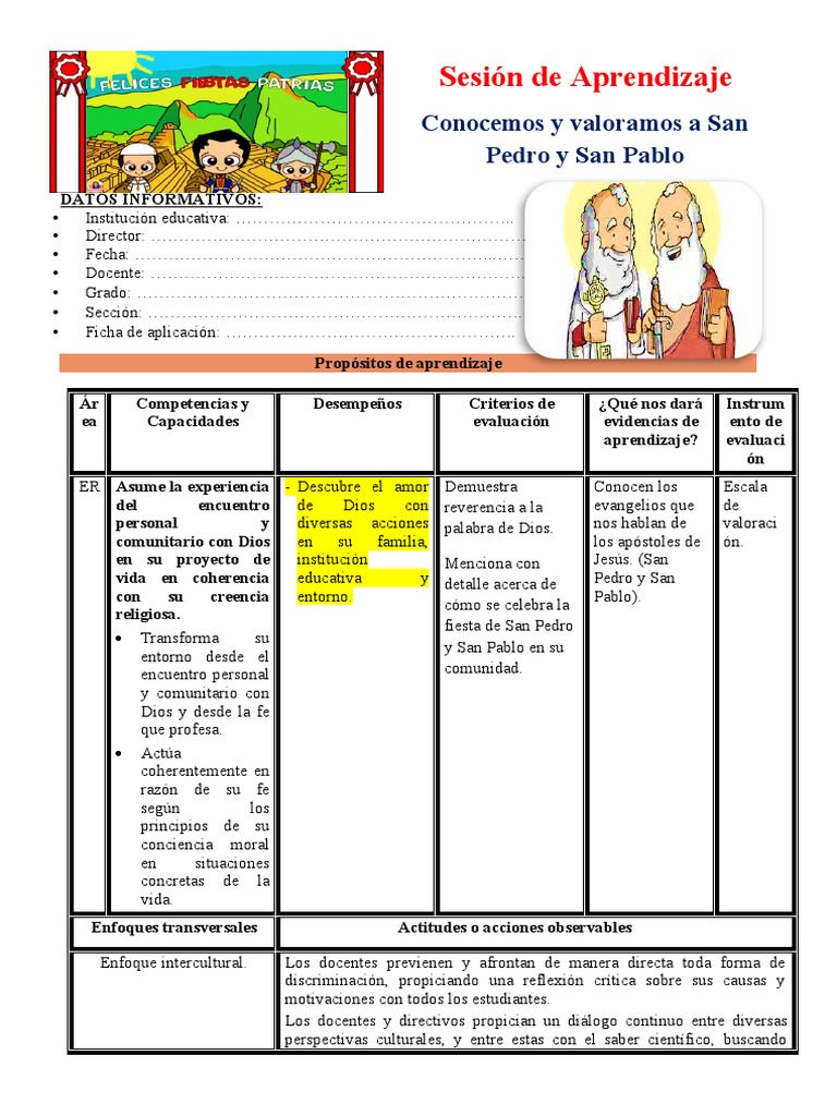 Sesión sobre San Pedro y San Pablo | PDF | Papa | San Pedro
