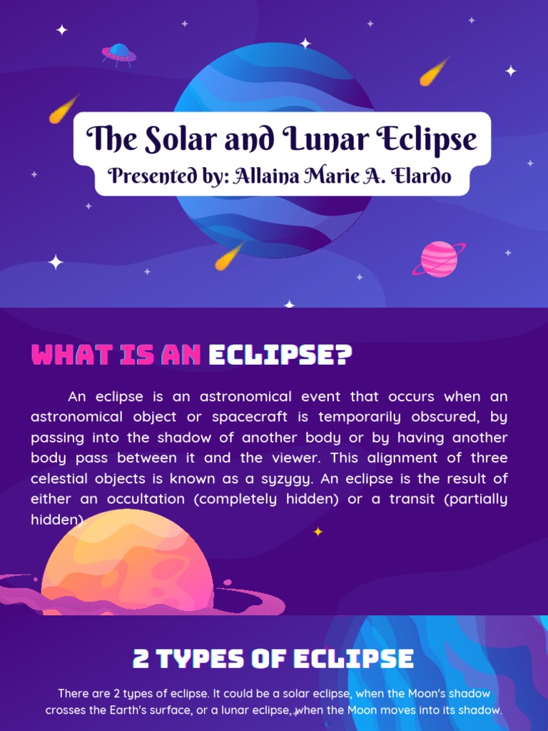 SCIENCE 5- 8 Q4 - The Solar and Lunar Eclipse | Grade 5-8 | | PDF