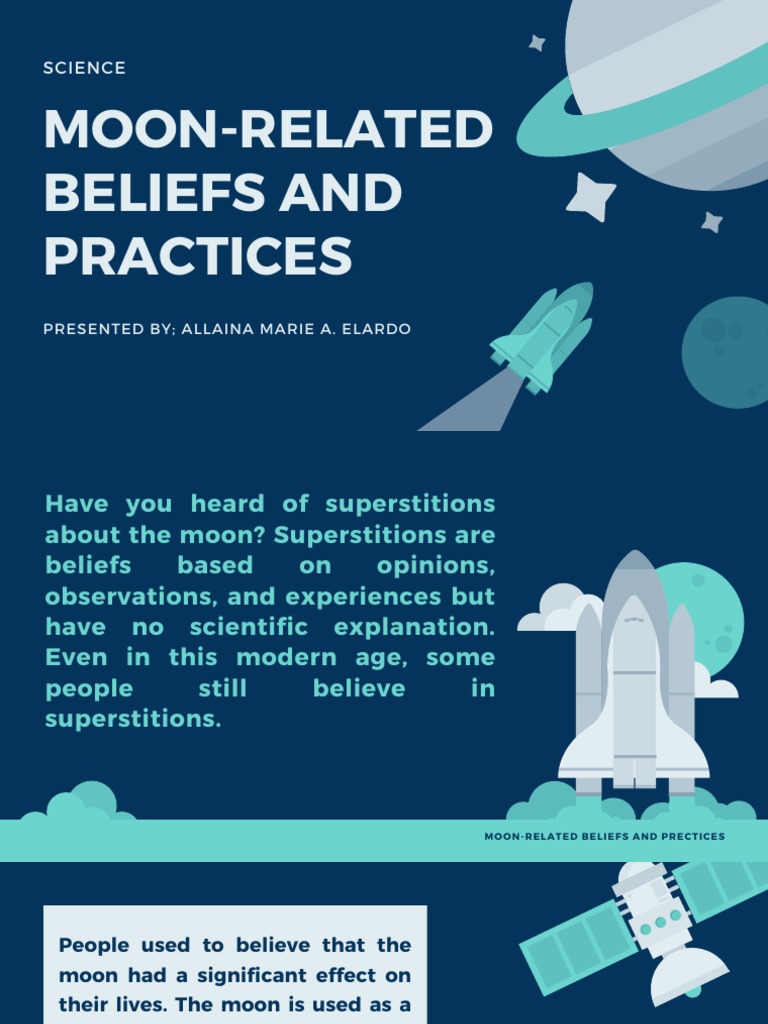 SCIENCE 5 Q4 - Moon Related Beliefs and Practices - Grade 5 | PDF | Moon | Tide