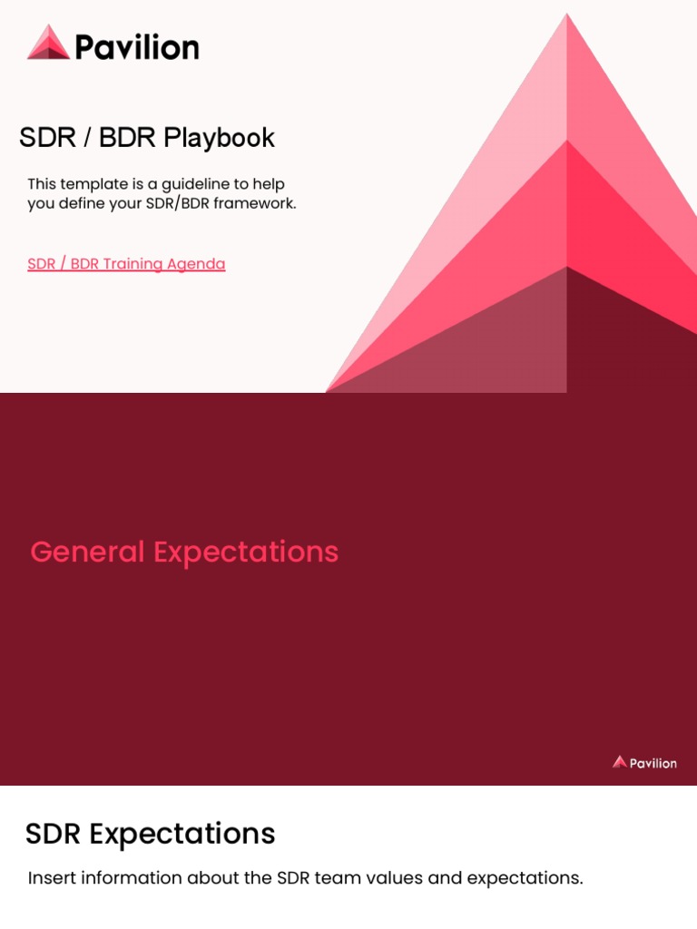 (PAVILION TEMPLATE) BDR - SDR Playbook | PDF | Software Defined Radio ...