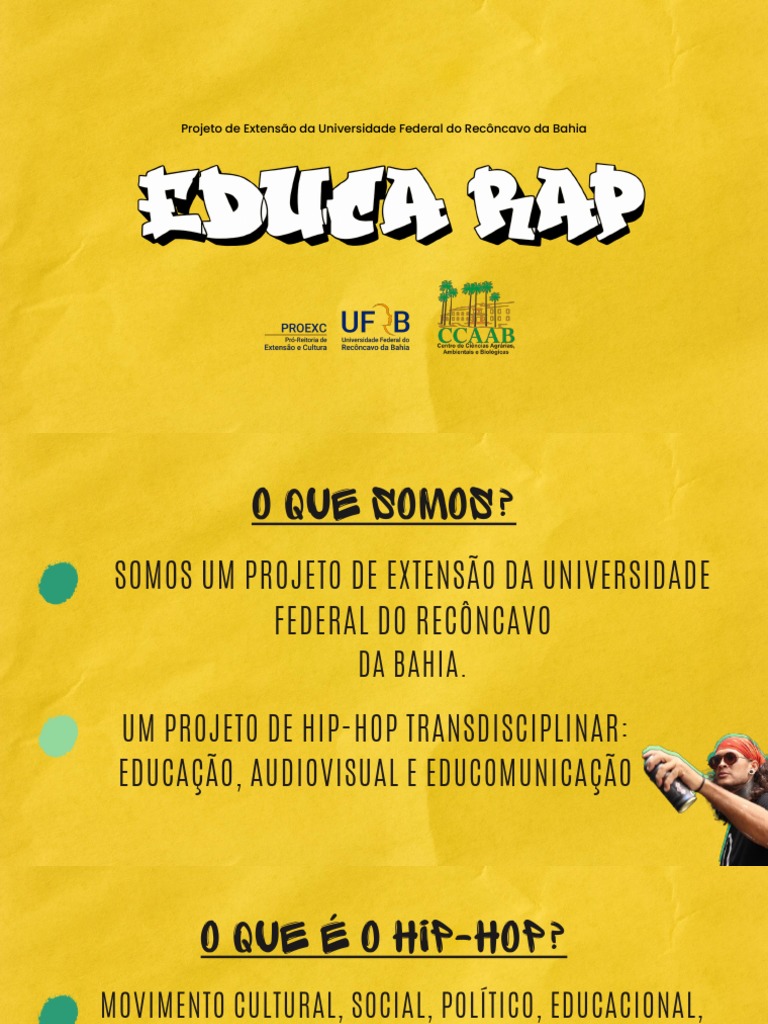 EDUCA RAP - APRESENTAÇÃO | PDF | Música hip hop