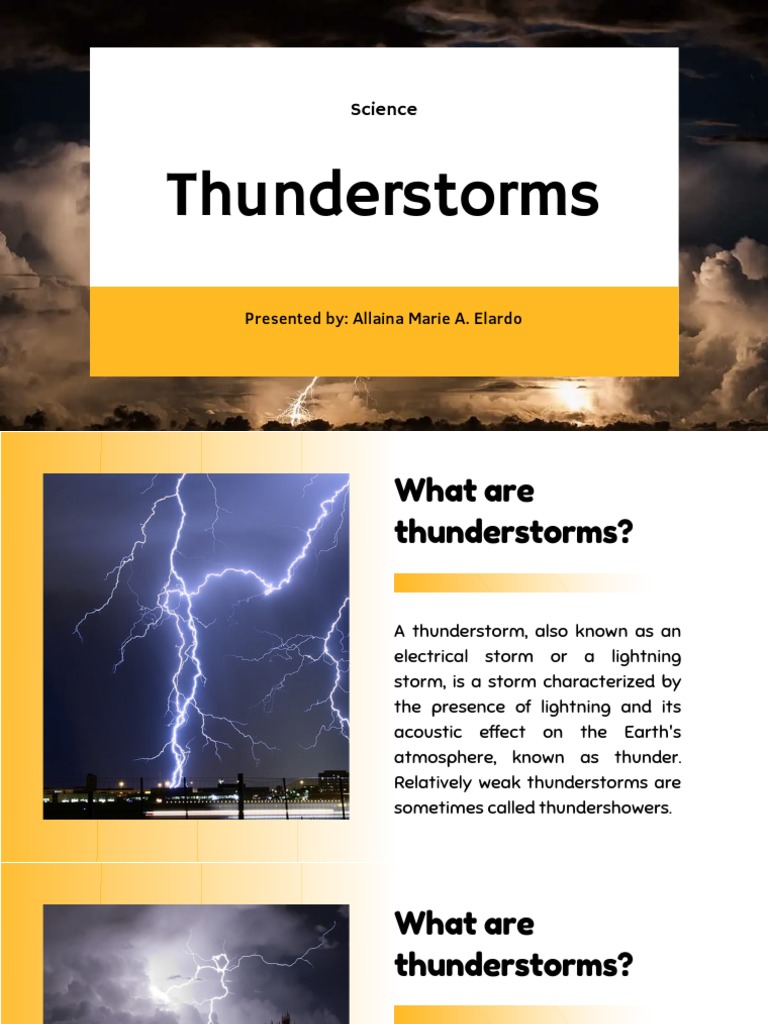 SCIENCE 5 Q4 - Thunderstorms - Grade 5 | PDF | Thunderstorm ...