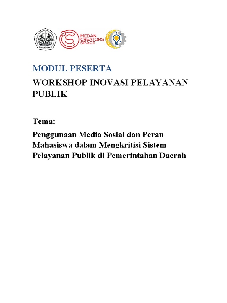 Contoh Modul Peserta Workshop | PDF