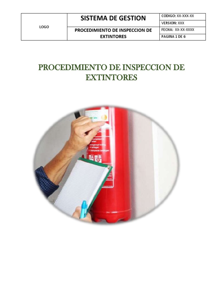 Procedimiento de Inspeccion de Extintores | PDF Procedimiento de Inspeccion de Extintores | PDF