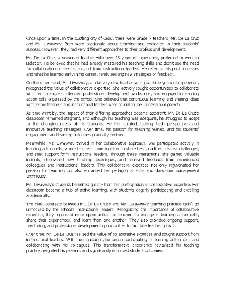 Caselet For Collab Expertise | PDF | Teachers | Learning