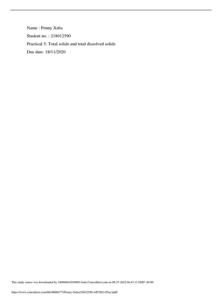 Penny Xaba 218012590 APCH211 Prac3 PDF | PDF | Water | Magnesium Penny Xaba 218012590 APCH211 Prac3 PDF | PDF | Water | Magnesium