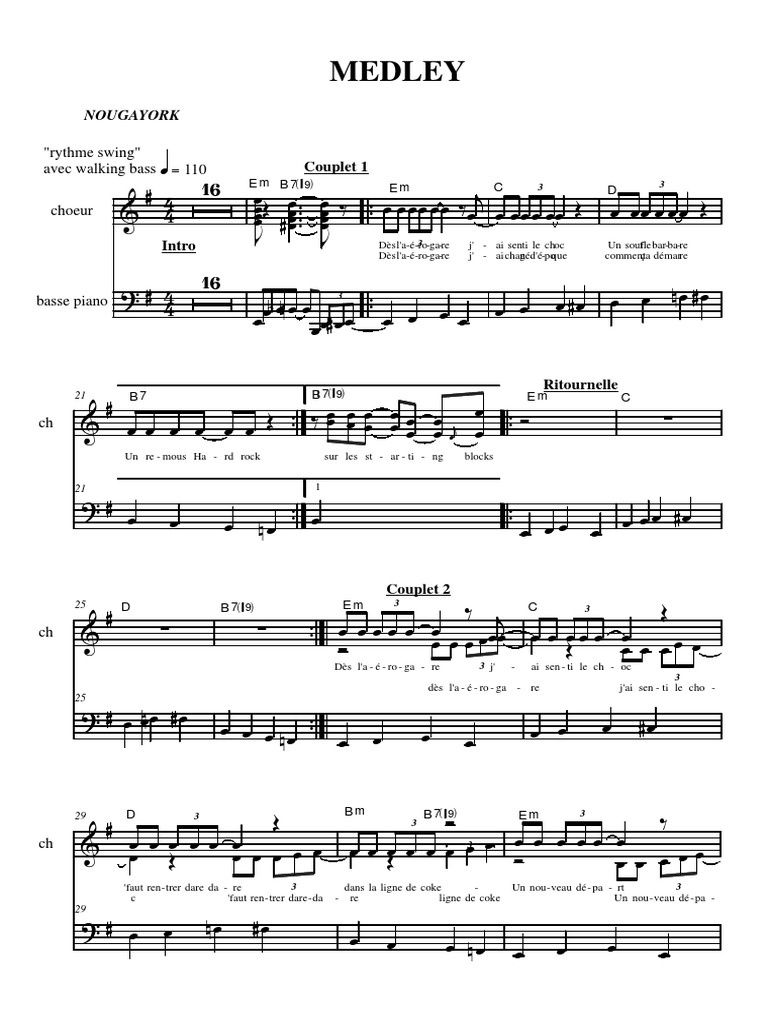 Nougaro Medley | PDF
