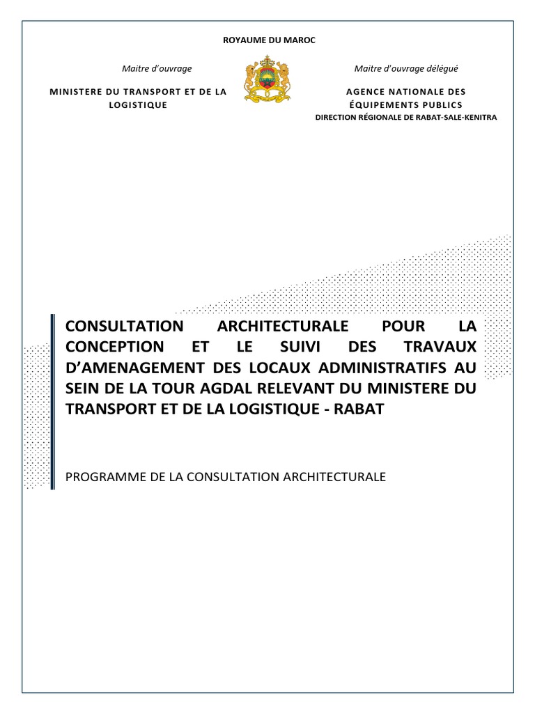 PROG - Amenagement Tour Agdal | PDF