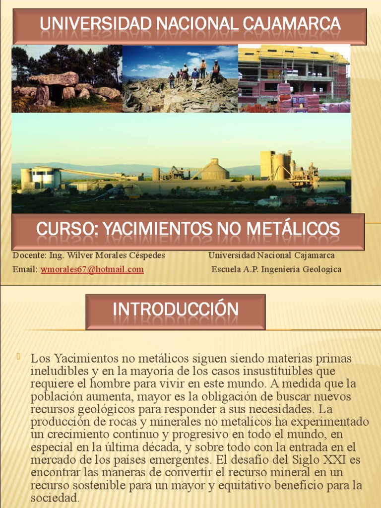 Yacimientos No Metalicos | PDF