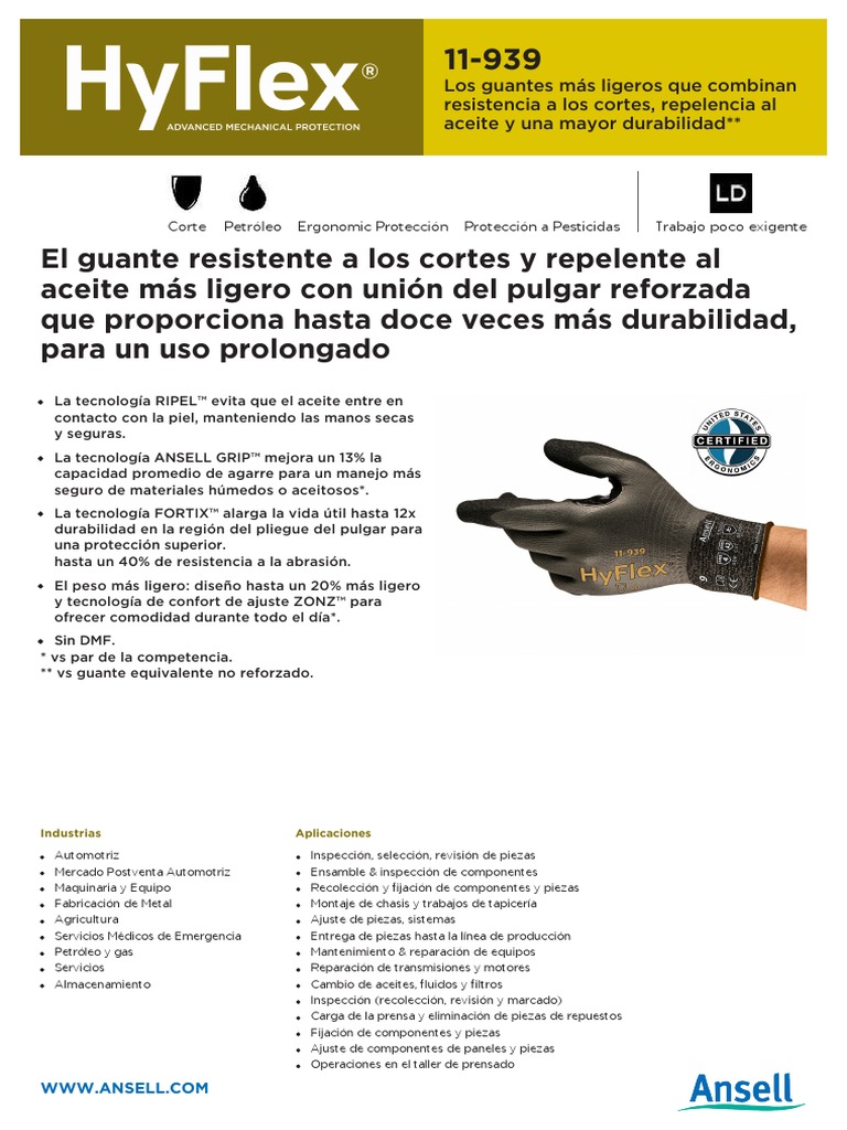 Hyflex-11-939 Pds Lac | PDF | Sector secundario de la economía ...