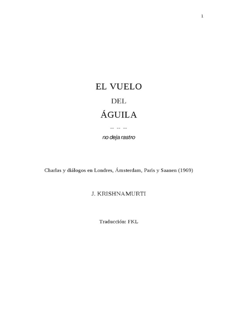 El Vuelo Del Aguila | PDF