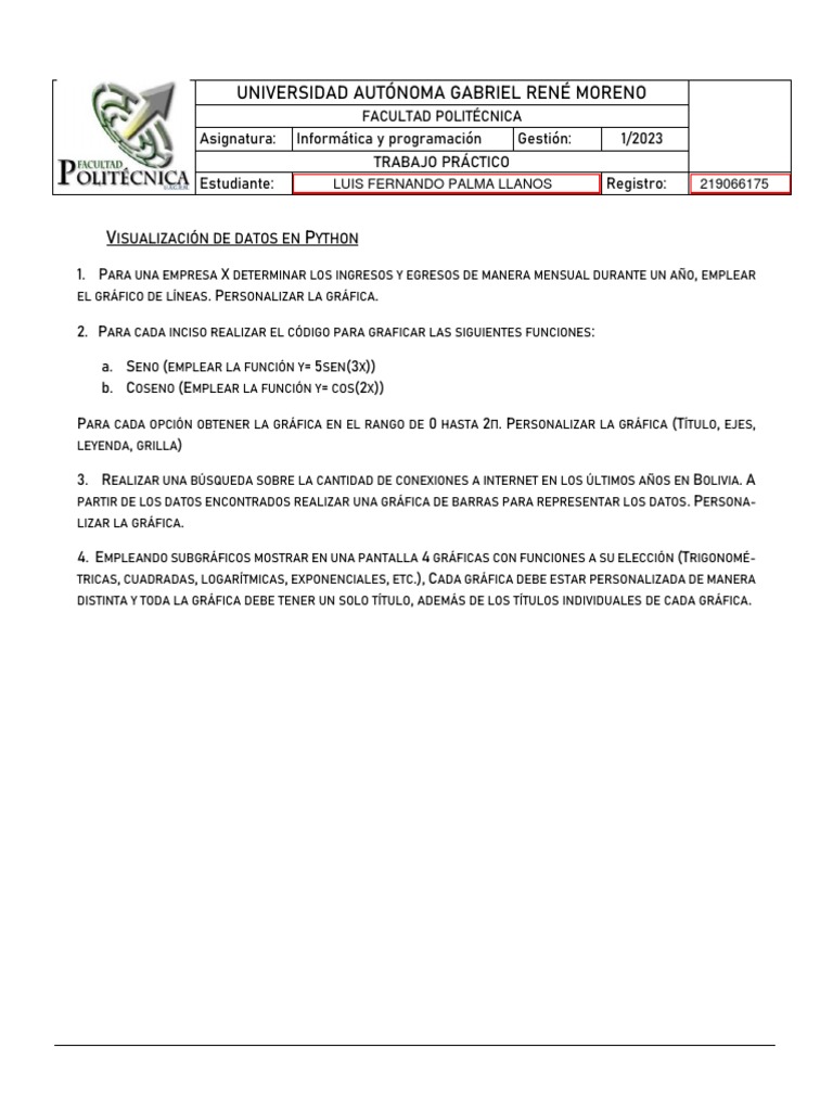 Tarea de Programacion Python | PDF Tarea de Programacion Python | PDF