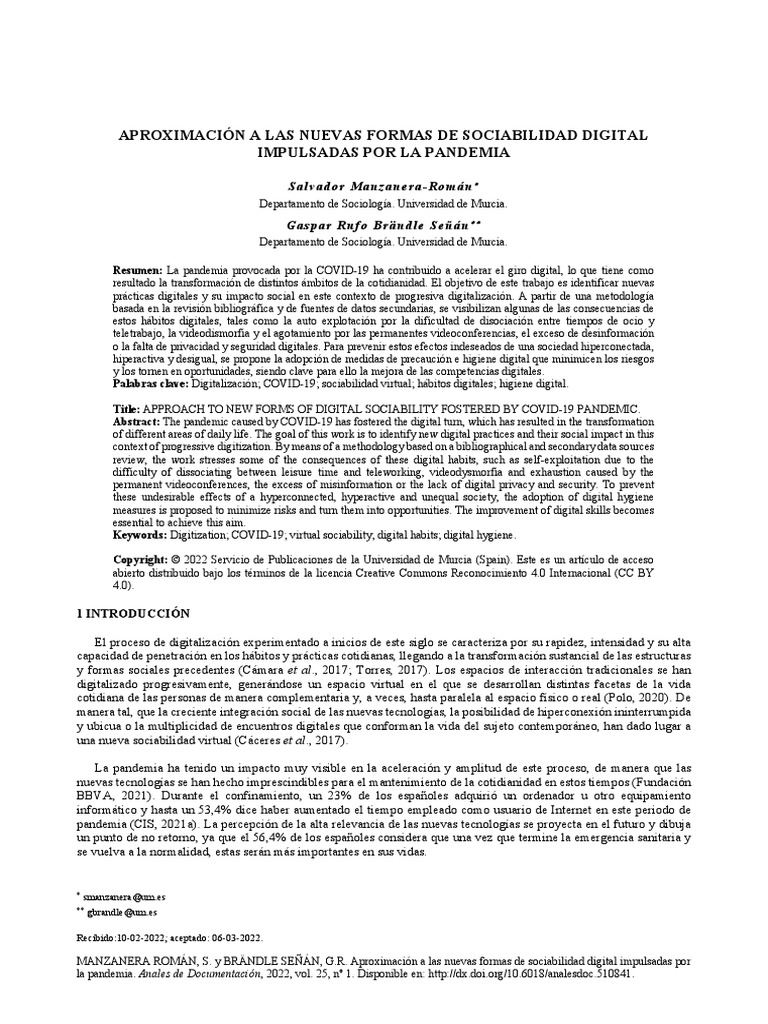 Aproximacion - A - Las - Nuevas - Formas - de - Sociabilidad - Digital ...