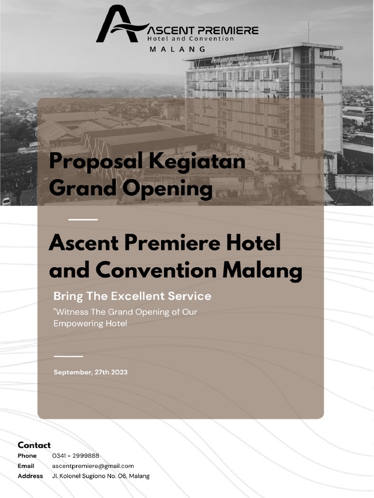 Proposal Grand Opening - Sponsorship | PDF