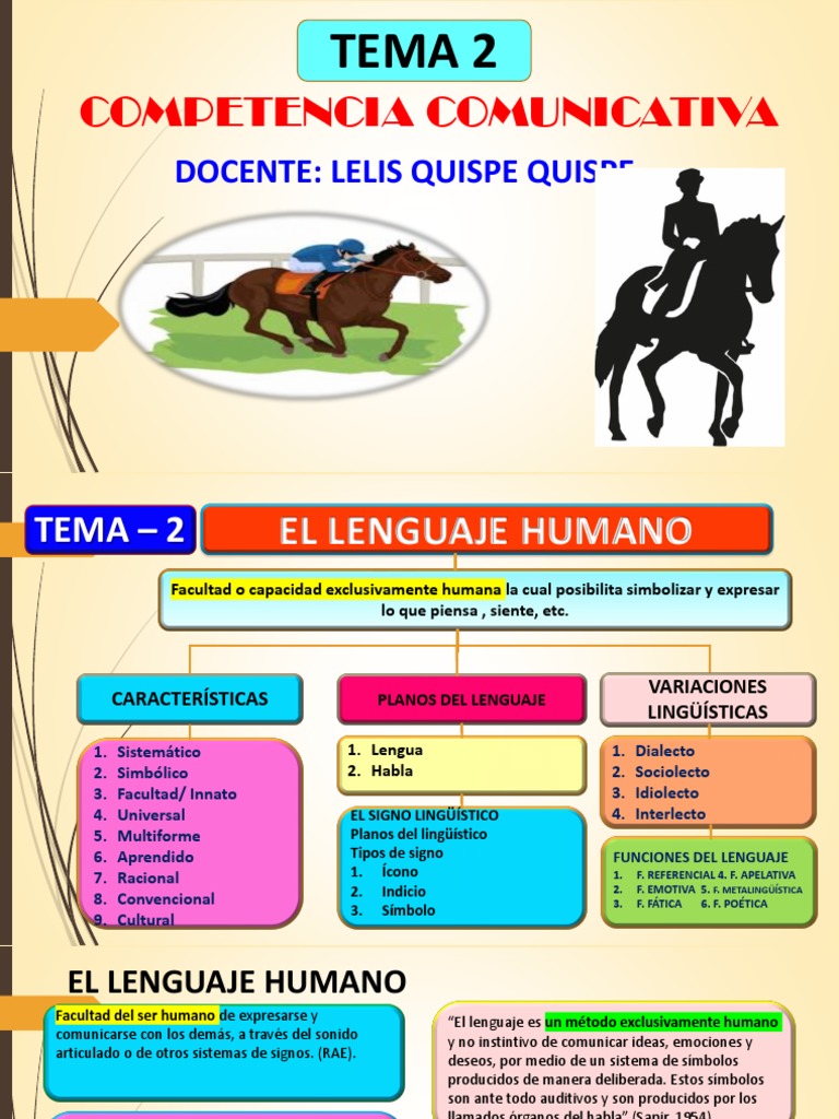 Características del Lenguaje Humano | PDF | Humano | Lingüística