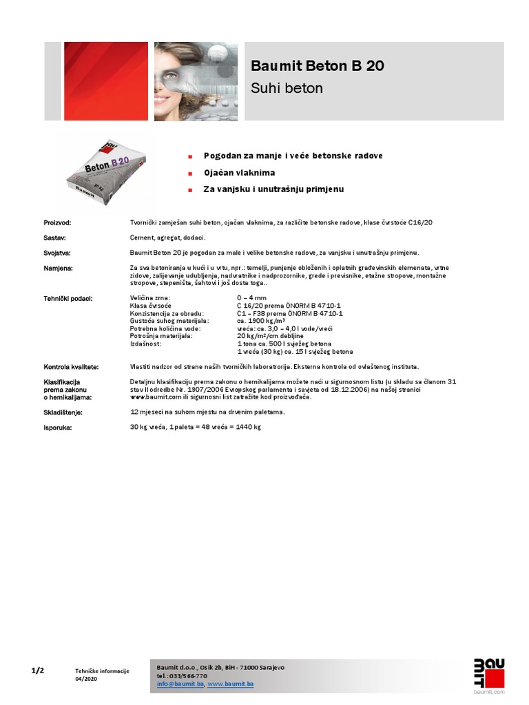 PDBL Beton b20 | PDF