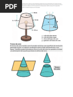 Área y Volumen de Tronco de Cono o Cono Truncado | PDF