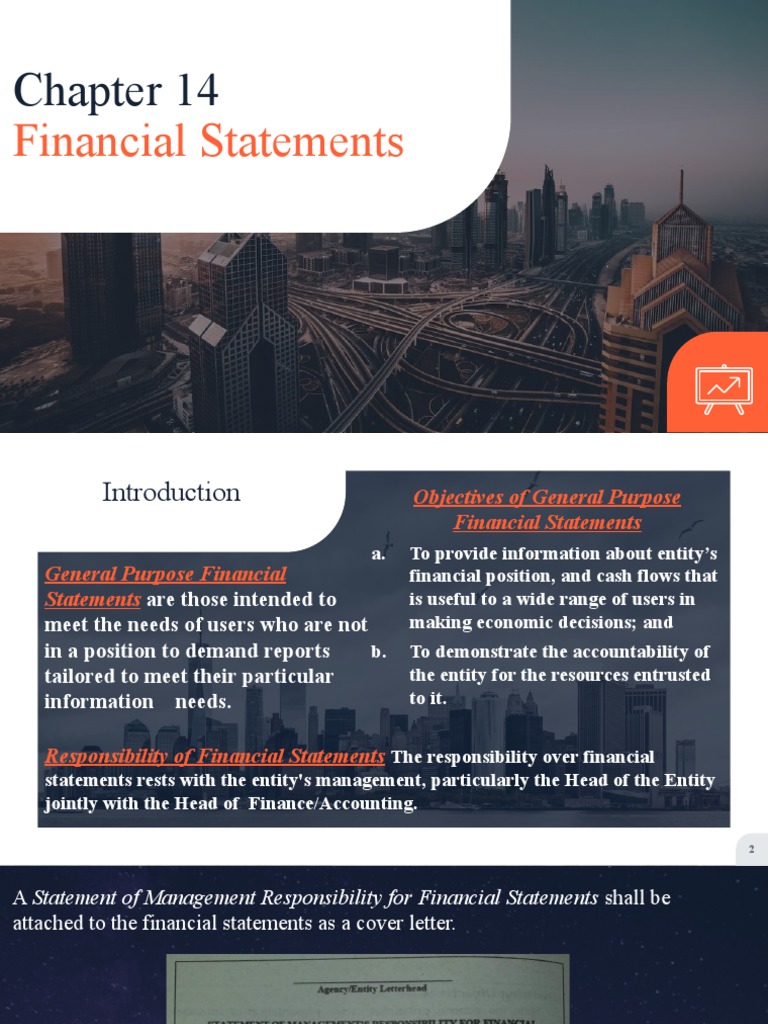 Chapter 14 Financial Statements | PDF | Equity (Finance) | Financial Statement