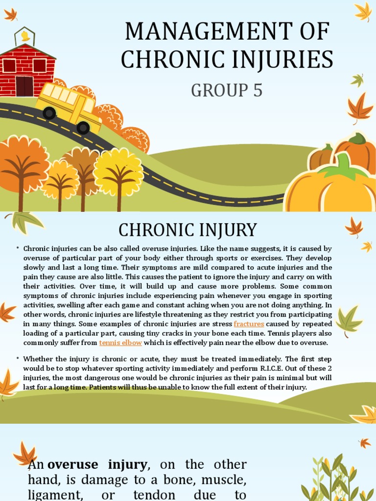 MANAGEMENT OF CHRONIC INJURIES | PDF