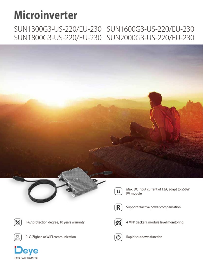 DataSheet-Micro2K DEYE | PDF | Electrical Components | Electricity