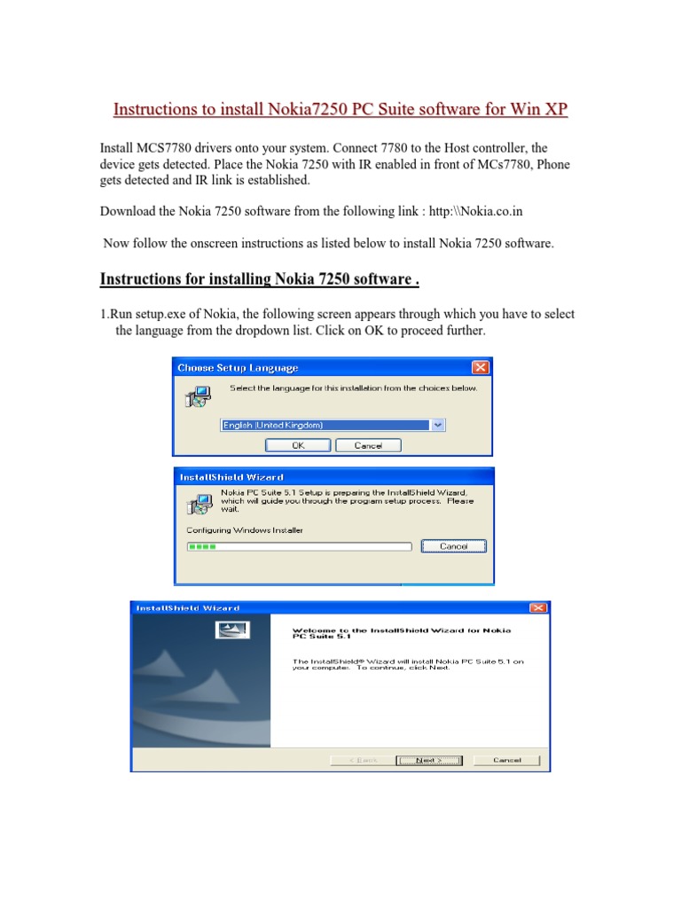 Nokia PC Suite Ins - Manual | PDF | Computers