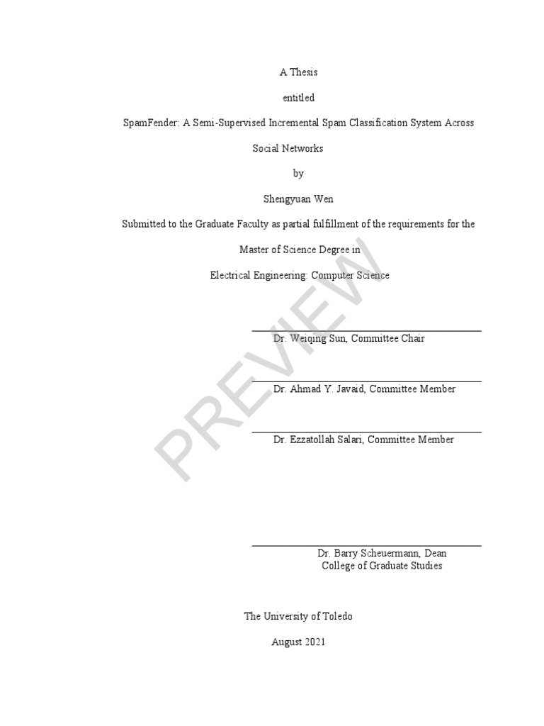 Spamfender A Semi Supervised Incremental Spam Classification System Across Social Networks Pdf 