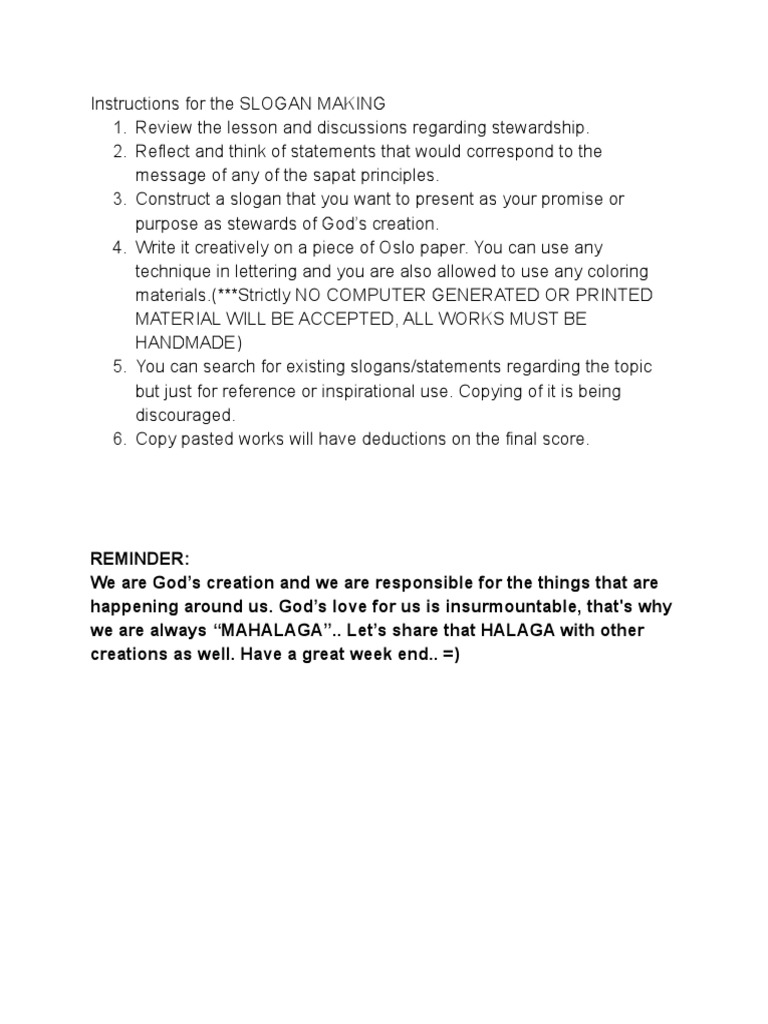 Slogan Ins. CLE | PDF