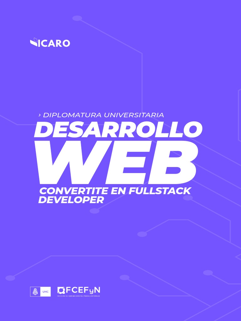 ICARO - Diplomatura Desarrollo Web Full Stack | PDF | Programación de computadoras | Red mundial