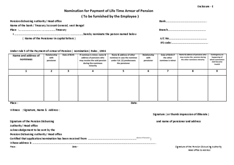Lta. Nomination Form Annex E... PDFMMM | PDF | Financial Services ...