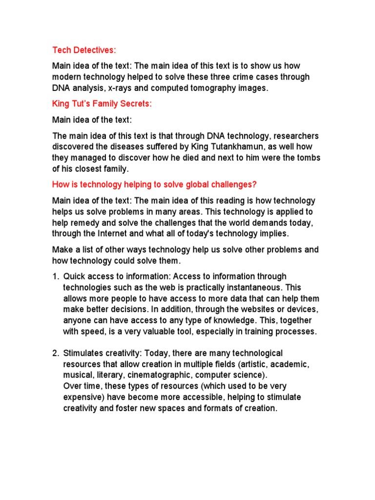 Tech Detectives | Download Free PDF | Creativity | Science