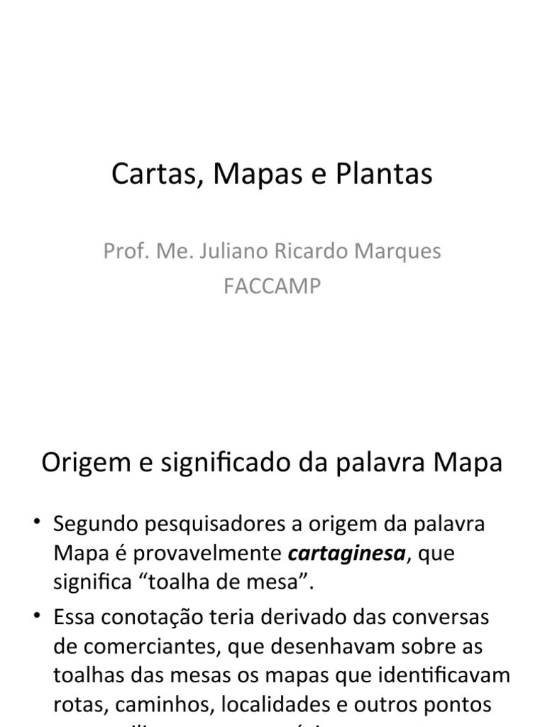 Cartas Mapas e Plantas | PDF | Mapa | Geografia